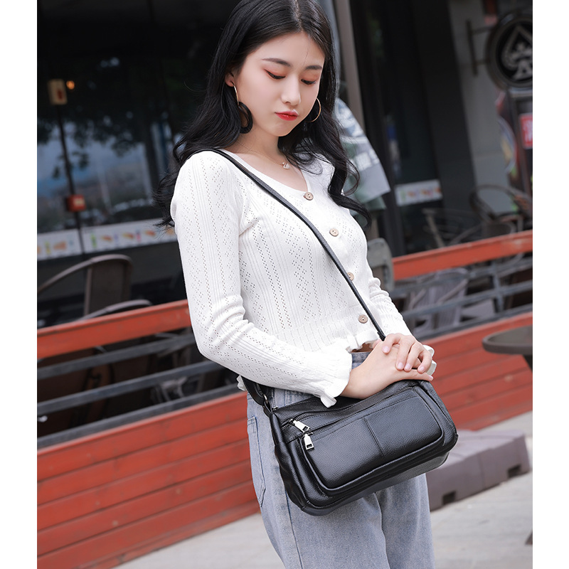 Large Capacity White Collar Bag 2023 Fashion Genuine Leather Women's ...