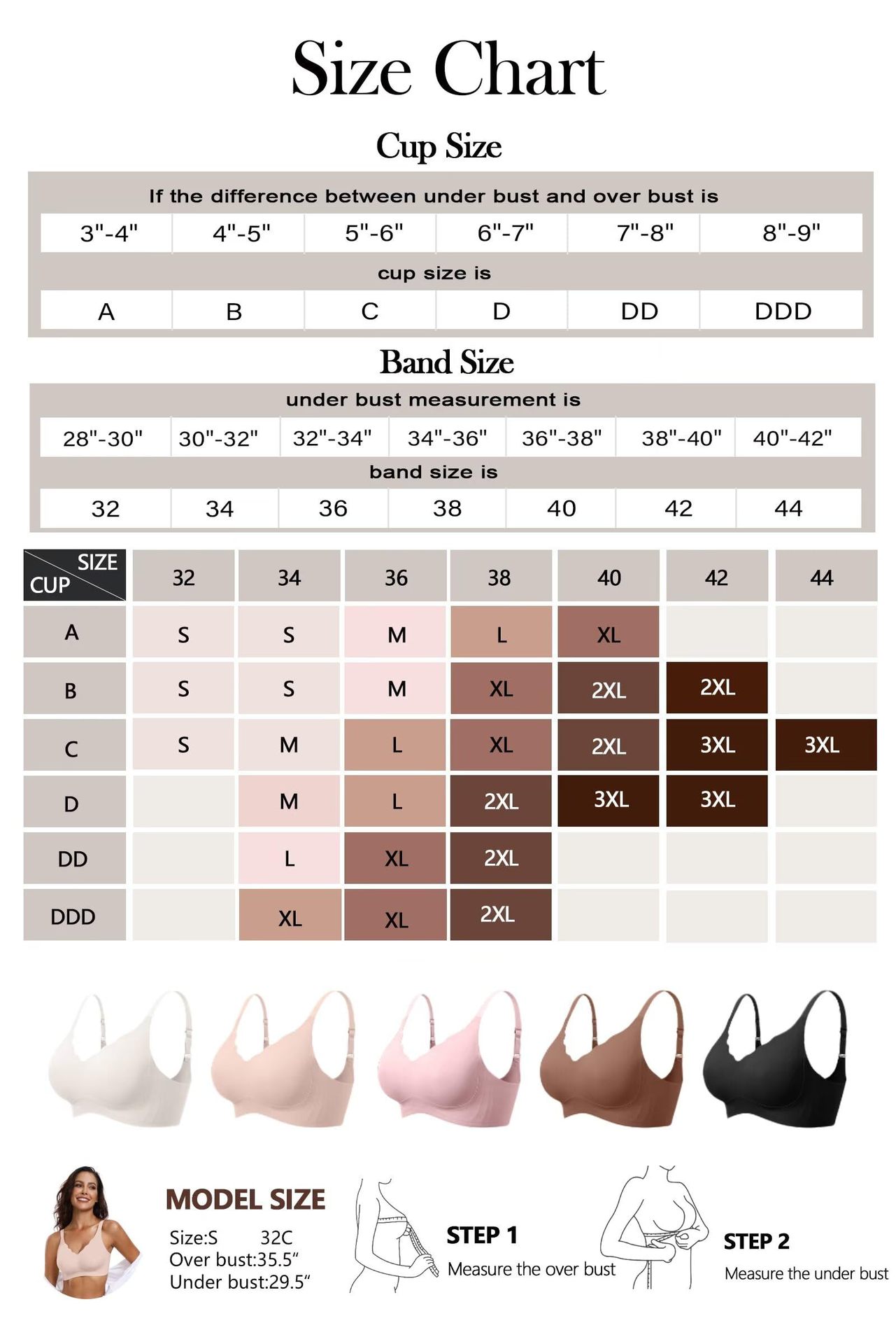Seamless Comfort Smoothing Push Up Bra – Frye Bra