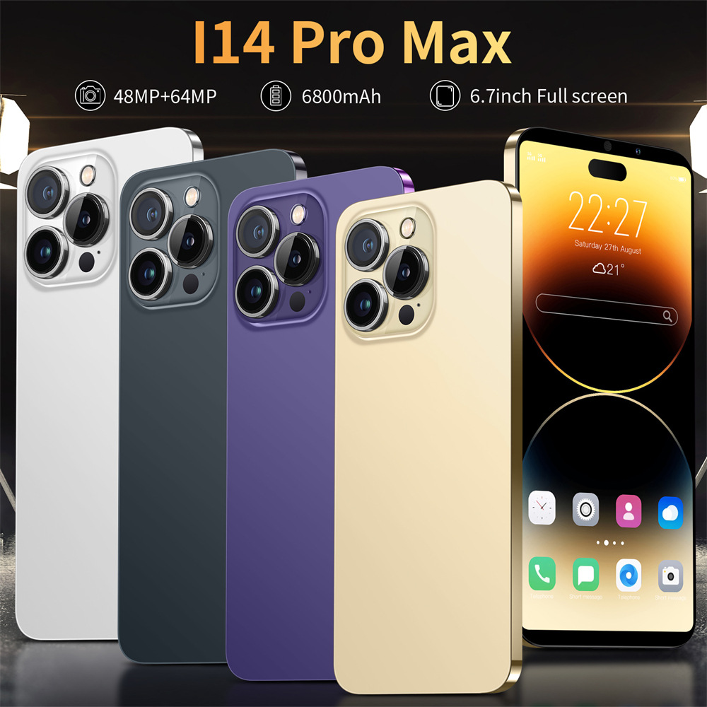 跨境手机i14 pro max 6.0寸大屏 500万像素安卓8.1 一体机（1+16)-阿里巴巴