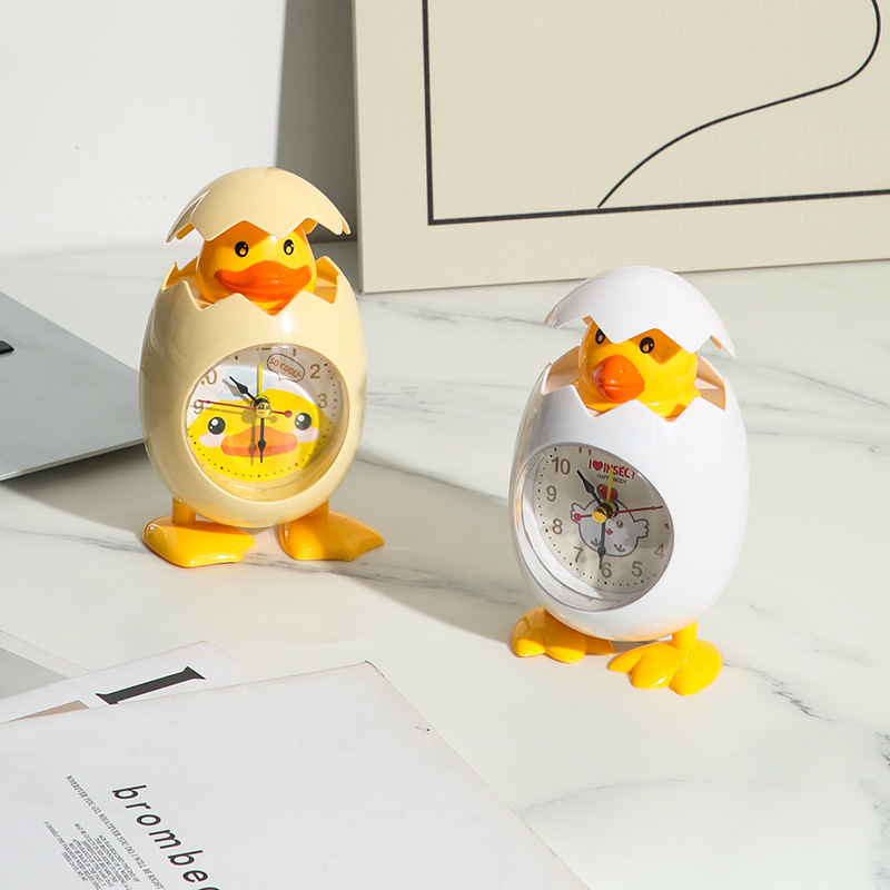 Children's Cartoon Alarm Clock Cute Chick Children's Clock Desktop ...