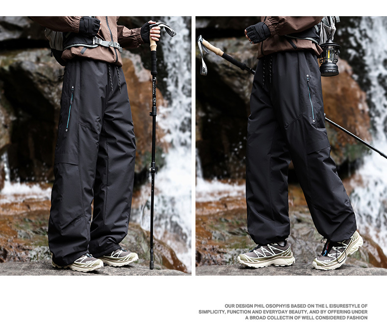 NASA东北哈尔滨漠河雪乡保暖滑雪加绒加厚装备男女防风防水羽绒裤-阿里巴巴