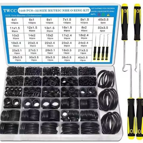 Rubber o-ring repair box outer diameter wire diameter wear-resistant ...