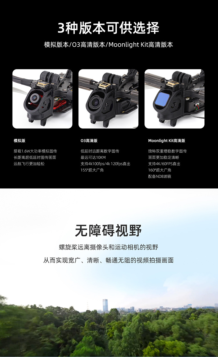 HGLRC化骨龙Rekon Y6穿越机5寸远航FPV ELRS模拟版O3高清4K高性能-阿里巴巴