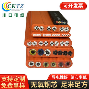 现货供应起重机龙门吊扁平电缆 YFFB 4*4.0 防开裂扁平电缆批发-阿里巴巴