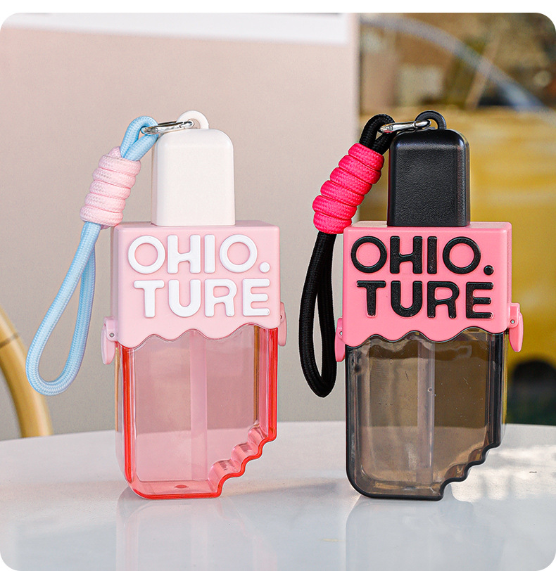 New Dopamine Popsicle Cup Plastic Cup Lifting Rope Large Capacity ...