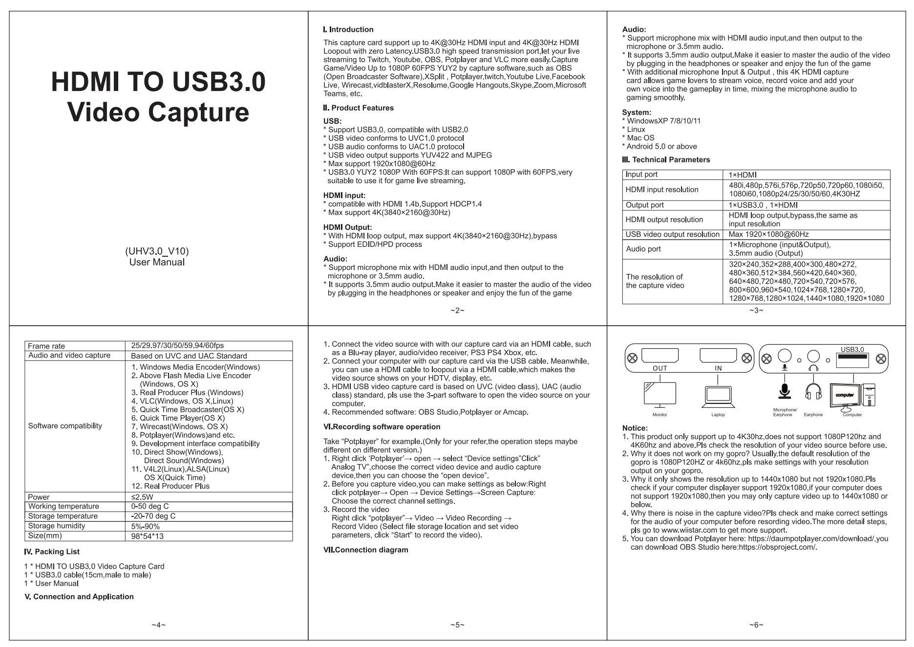 MS2131方案USB3.0 HDMI视频采集HDMI TO USB 带环出 音频输入输出-阿里巴巴