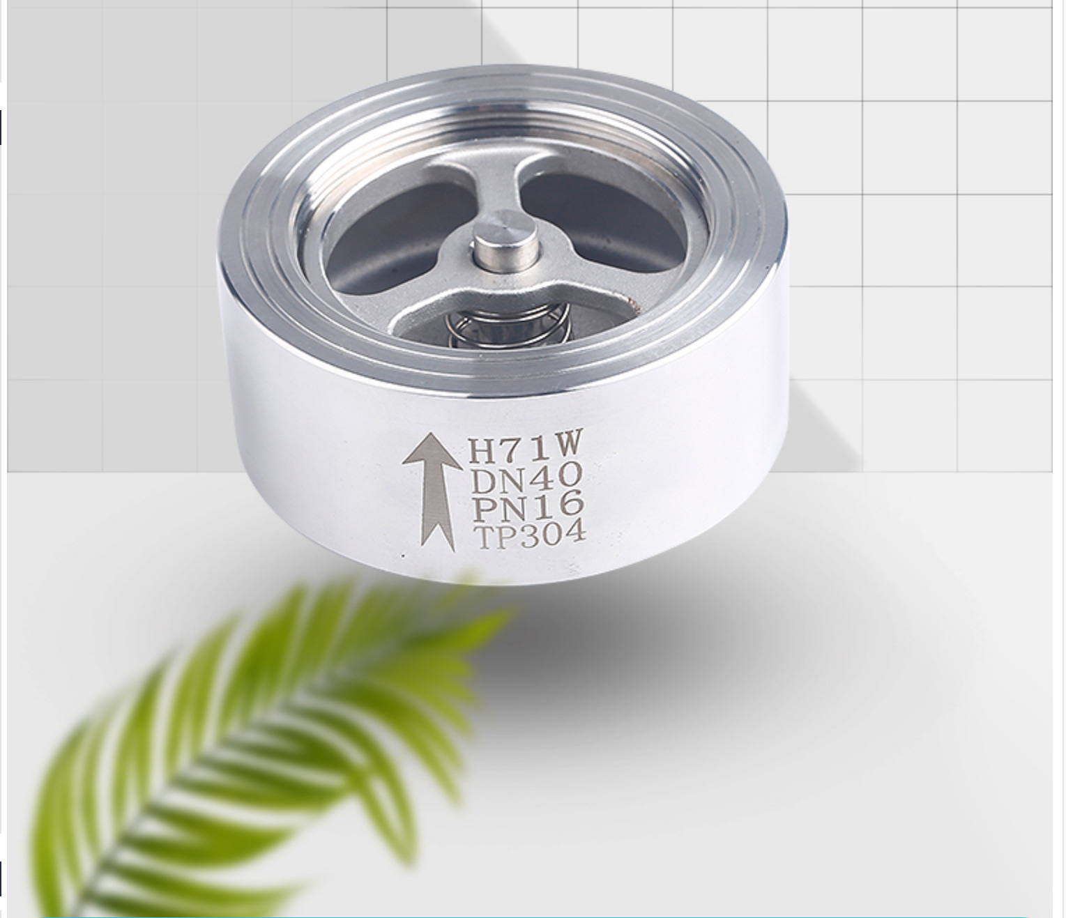 宝太正品H71W-16P/R不锈钢重型光面卫生级硬密封升降对夹式止回阀-阿里巴巴