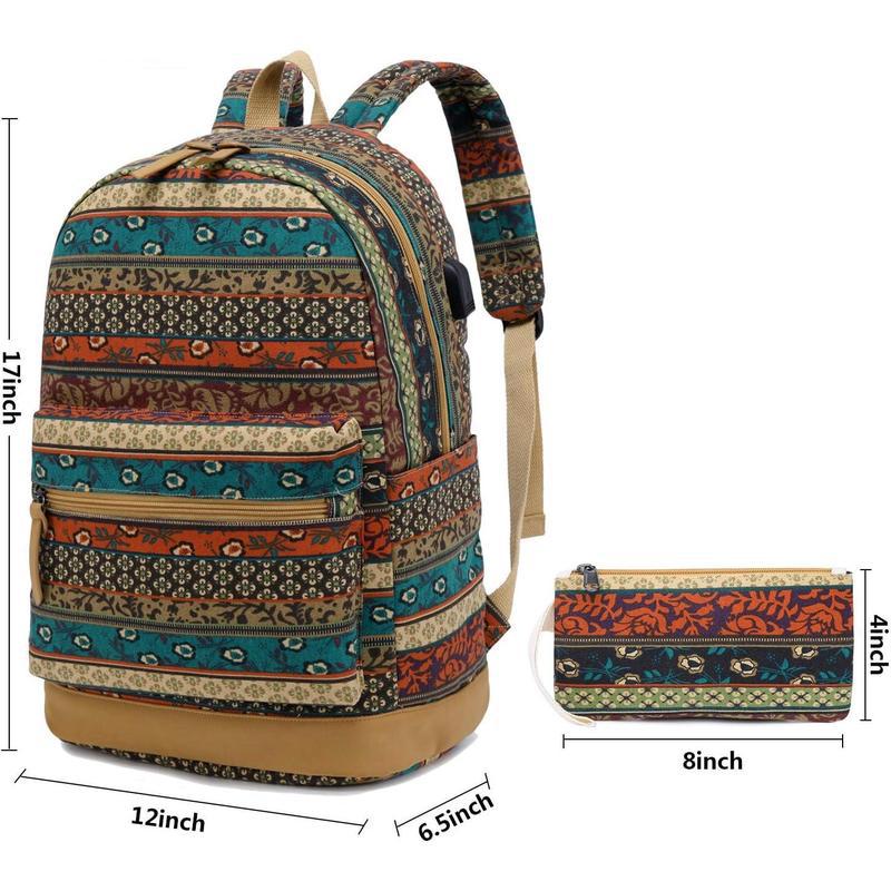 Bohemian Laptop Backpack for Women Stylish College School-阿里巴巴