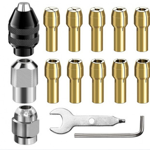 M8银色螺帽+铜夹头（4.3mm柄径）+英制4486夹头-阿里巴巴