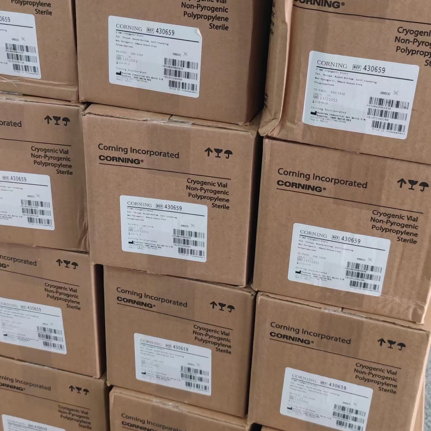 康宁冷冻管430488/430658/430659/430663冻存管无酶无热源 耐低温-阿里巴巴