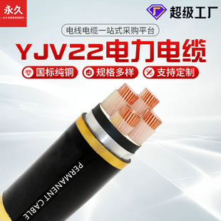 阻燃YJV22无氧铜芯电缆2*2.5/4/6/10/16平方3/4/5芯阻燃电力电缆-阿里巴巴