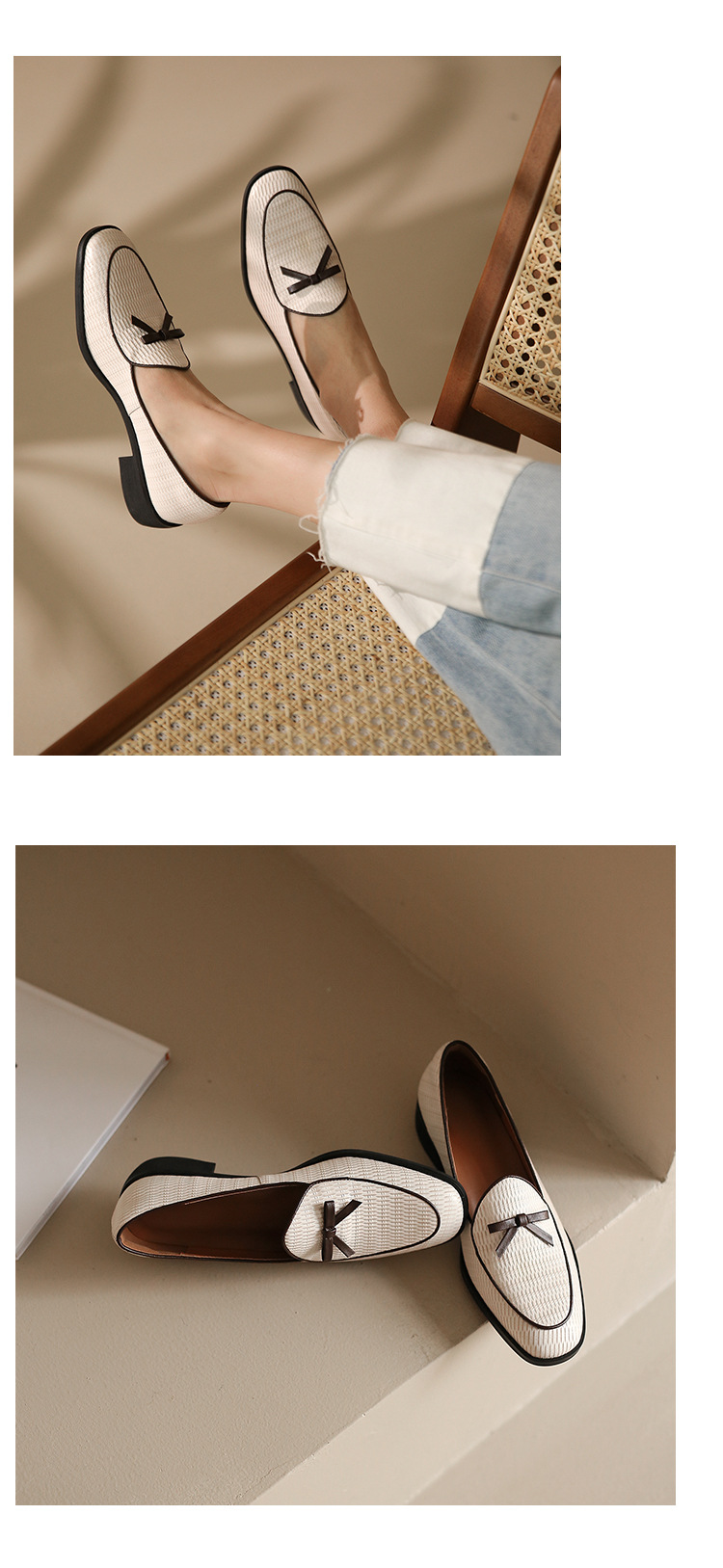 CHIKO Anahi Square Toe Block Heels Loafers Shoes