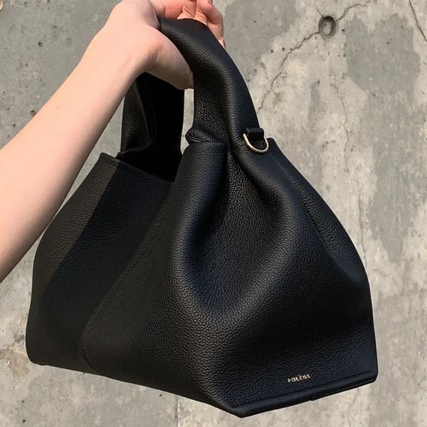 In-Stock Instant Delivery Polene Cloud Bag Genuine Leather Niche Single ...