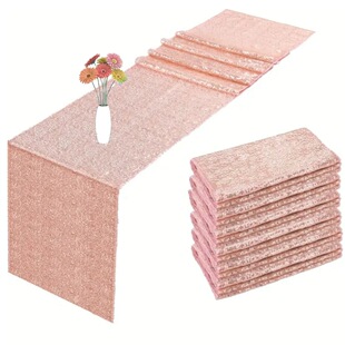 跨境30*275cm亮片桌旗 婚礼婚庆生日圣诞节聚会派对桌布装饰桌旗-阿里巴巴