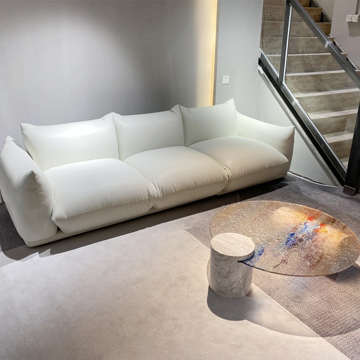 Baxter Designer Water Ripple Coffee Table Glass Marble Italian Simple ...