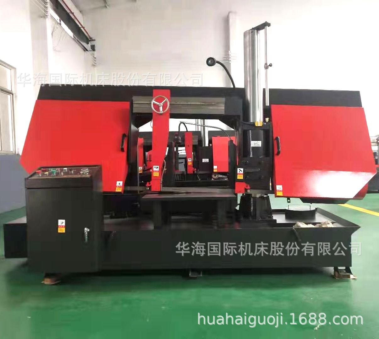 【现货厂家】金属带锯床gb4250双油缸设计圆棒方钢带锯床-阿里巴巴