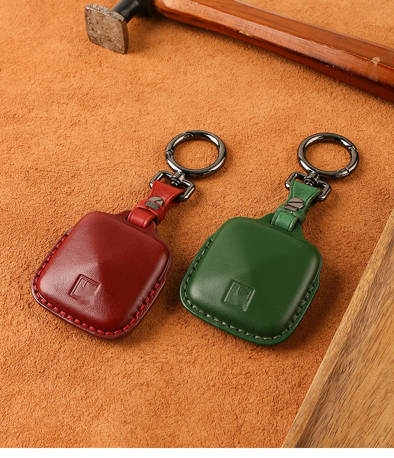 适用极氪001钥匙套真皮ZEEKR极客智能遥控钥匙保护套手工钥匙包壳-阿里巴巴