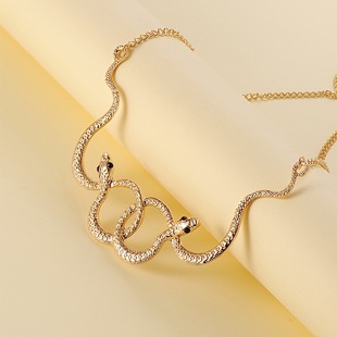 时尚流行饰品双蛇缠绕项链-阿里巴巴