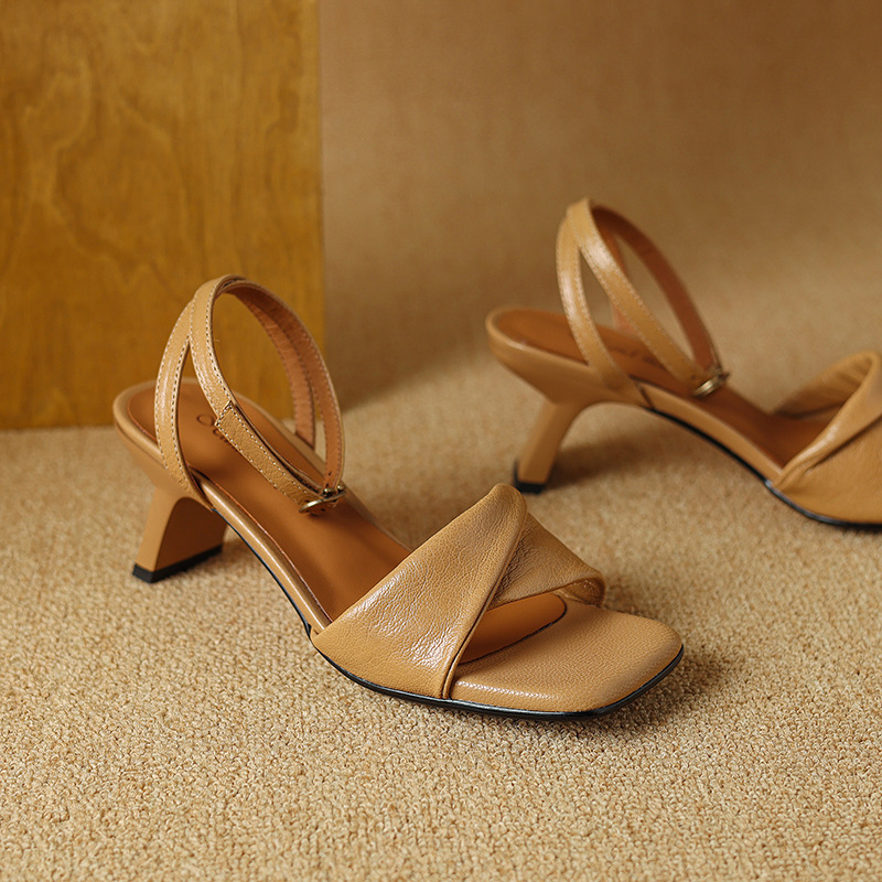 CHIKO Aadhya Open Toe Kitten Heels Heeled Sandals