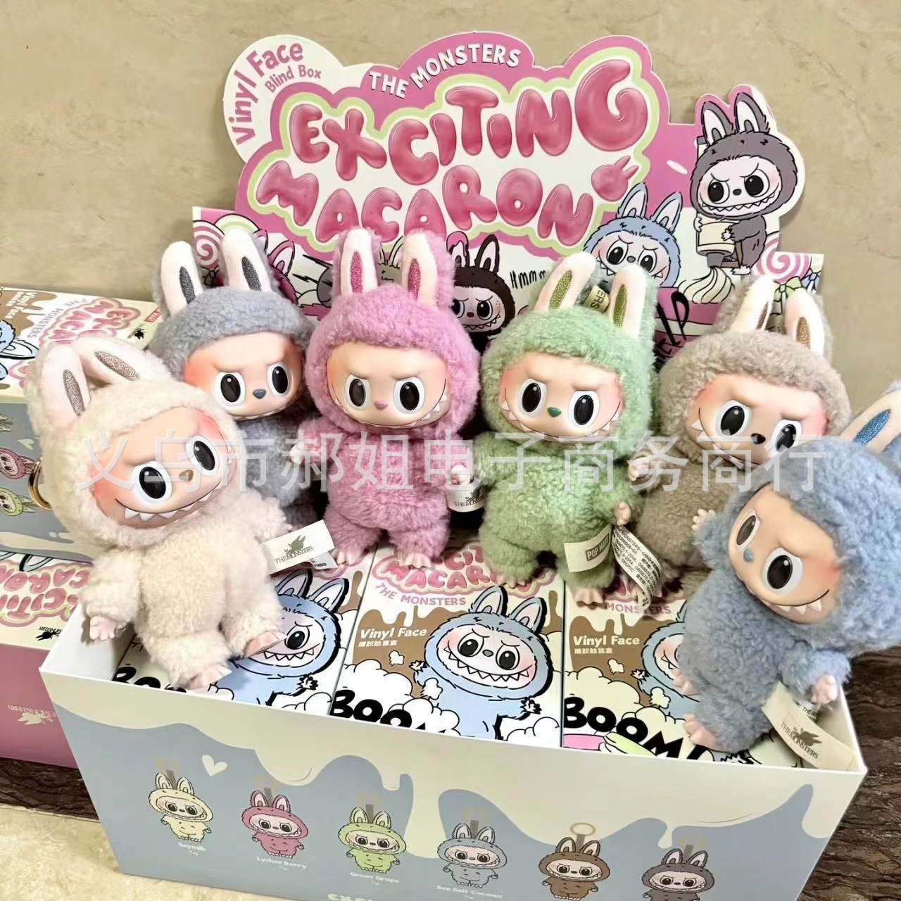 POPMART泡泡玛特LABUBU拉布布心动马卡龙搪胶脸系列 盲盒潮玩手办-阿里巴巴