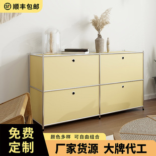 USM中古厨房置物架床柜头电视ins风模块组合斗柜不锈钢餐边柜-阿里巴巴