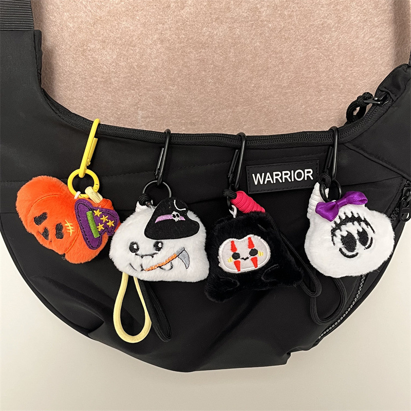 新款卡通万圣节包包挂件搞怪学生背包挂饰挂坠书包毛绒包包配饰-阿里巴巴