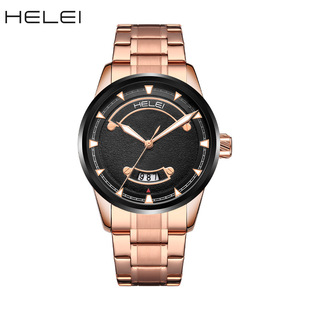 HELEI赫雷外贸热款商务轻奢男士石英手表防水夜光腕表一件代发-阿里巴巴