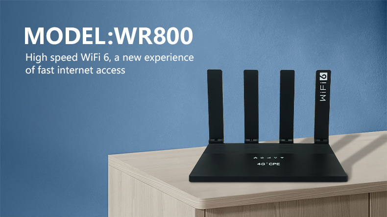 WR800无线共享4网口LTE俄罗斯Nona sim插卡WiFi6 4G路由器-阿里巴巴