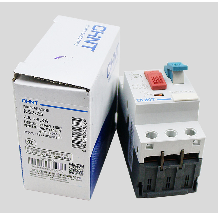 正泰电动机保护器NS2-25马达启起动器三相电机过载短路保护断路器-阿里巴巴