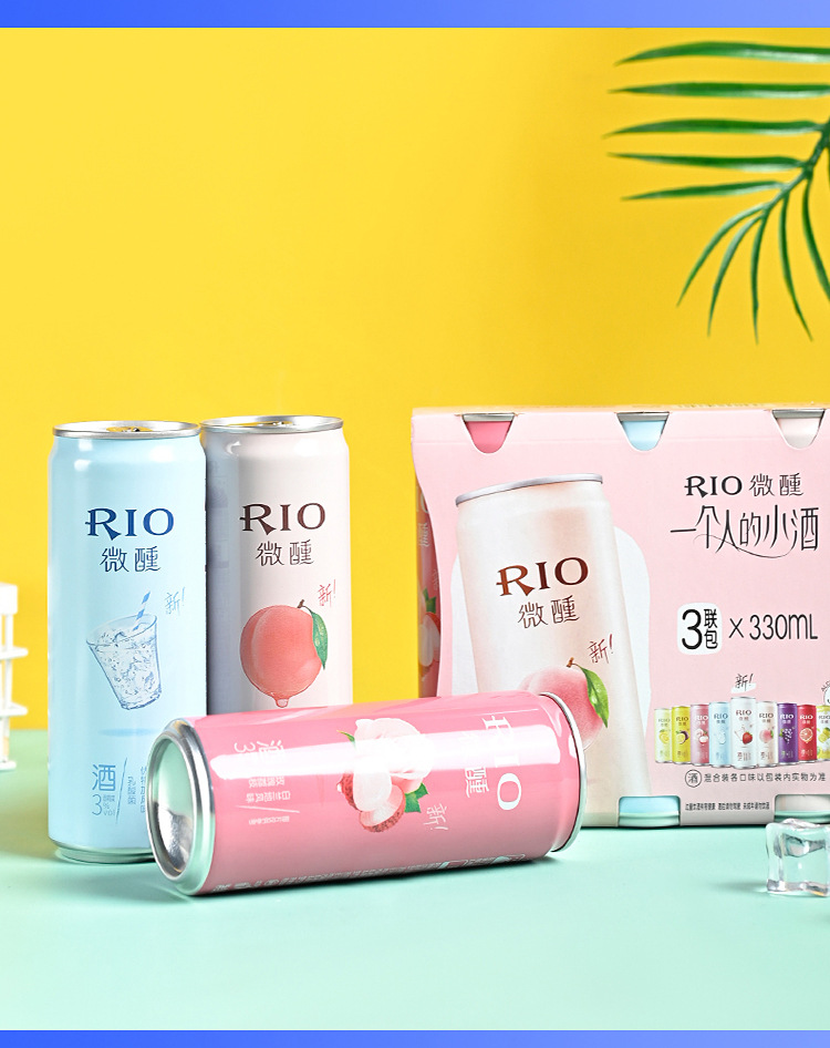 [官方正品】RIO锐澳预调鸡尾酒微醺小美好系列330ml*24罐女生果酒-阿里巴巴