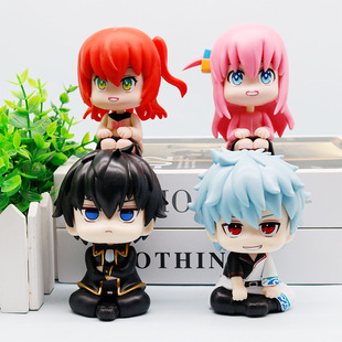 Q版坐姿坂田银时土方十四郎大头手办银魂潮玩Q版动漫车载模型摆件-阿里巴巴