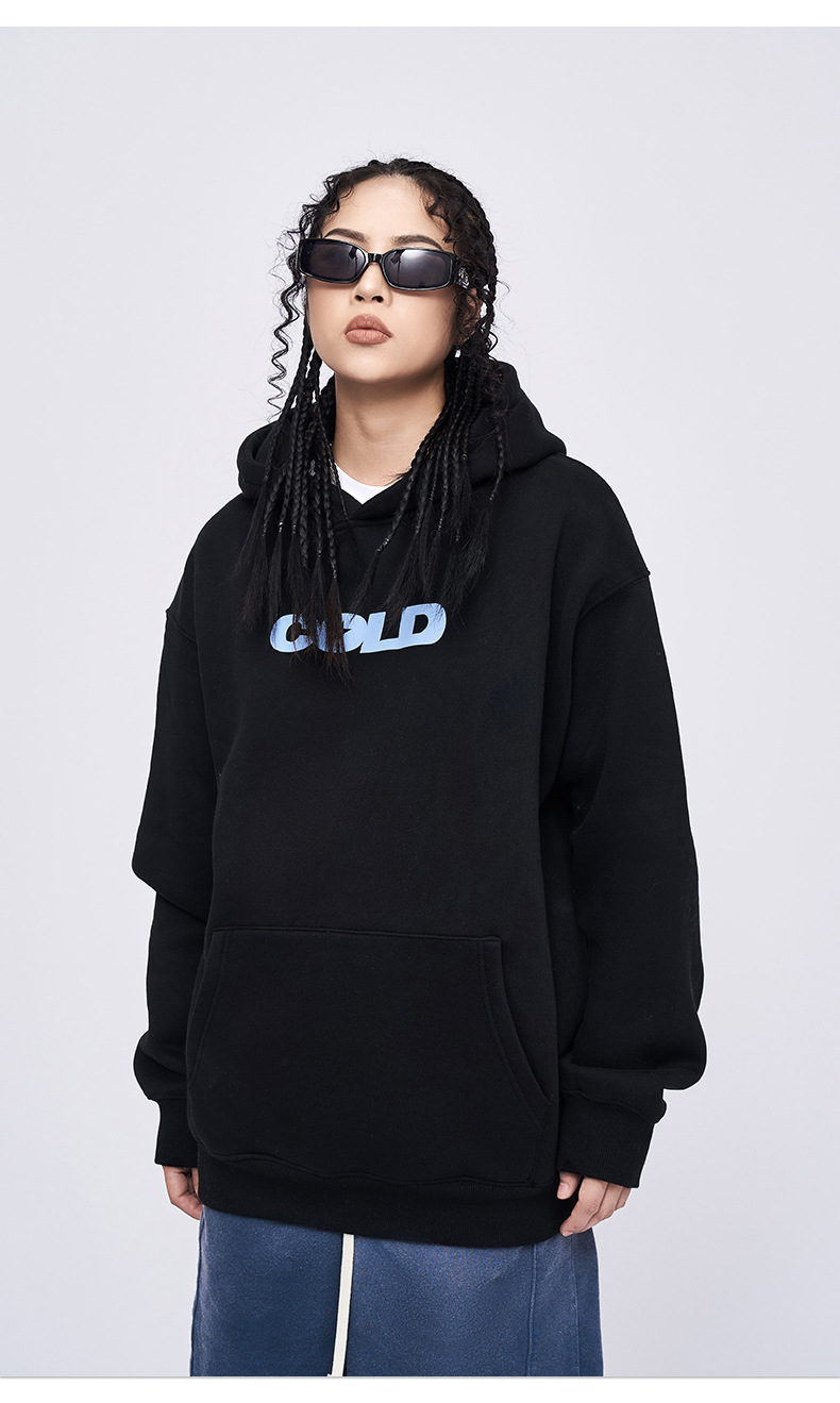 RFSD男装|2023秋冬新品美潮发泡印花卫衣380g加绒宽松连帽卫衣男-阿里巴巴