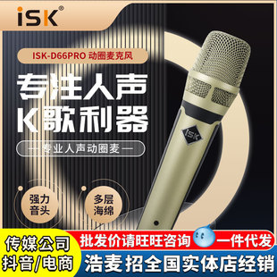 ISK D66手持动圈麦专业人声话筒KTV现场演出户外K歌直播麦克风-阿里巴巴
