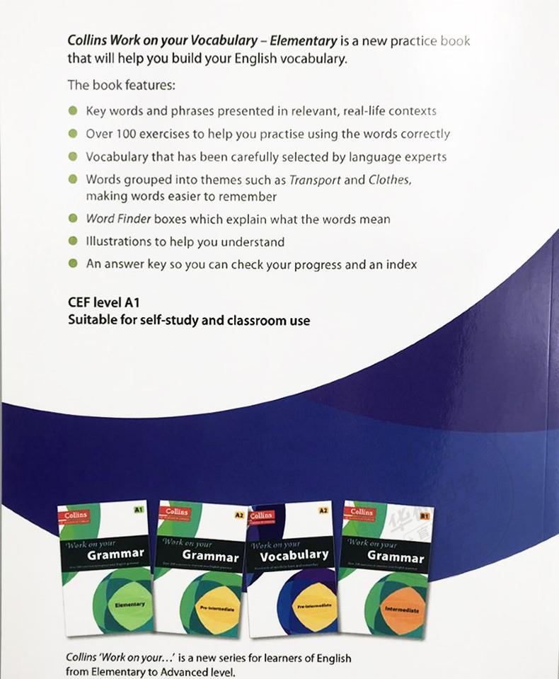 柯林斯攻破你的词汇 英文原版教材 Collins Work on Your Vocabulary A1 英文版进口原版英语考试辅导书籍-阿里巴巴