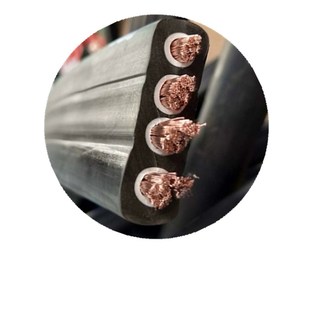 YVFB扁电缆YFFB扁平电缆行车线4芯*1.5 2.5 4 6 10平方丁腈橡胶线-阿里巴巴