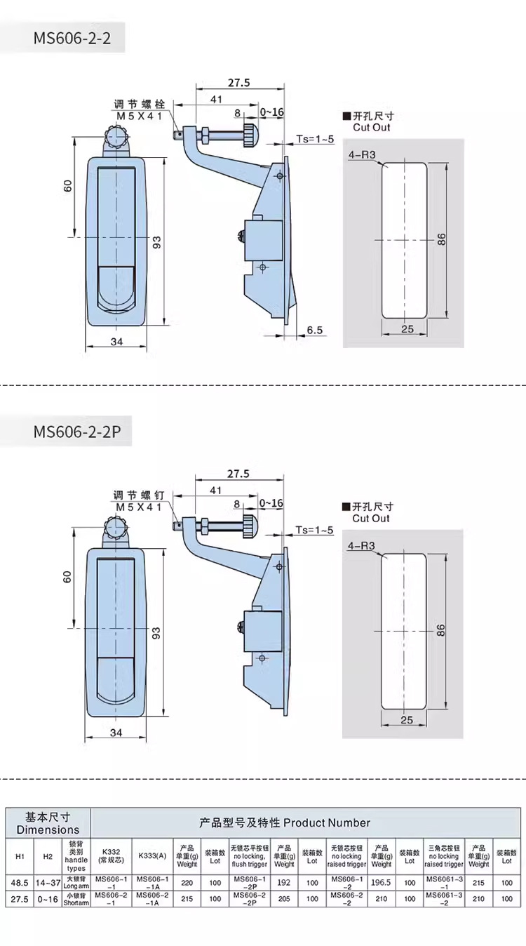配电箱锁电气柜锁MS606平面弹跳锁空压机锁通开带钥匙开关柜门锁-阿里巴巴