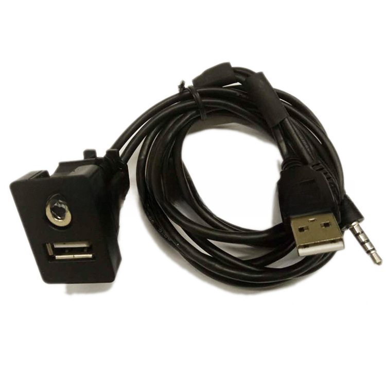 Supply wholesale USB AUX car modified audio line male female extension ...