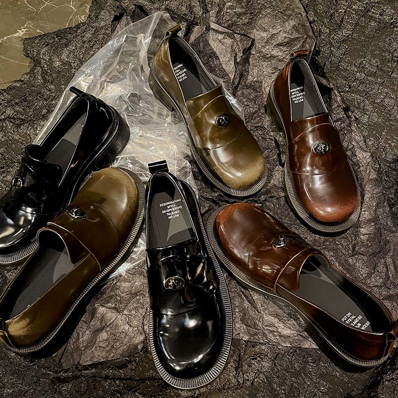 CHIKO Sawyer Round Toe Block Heels Loafers Shoes