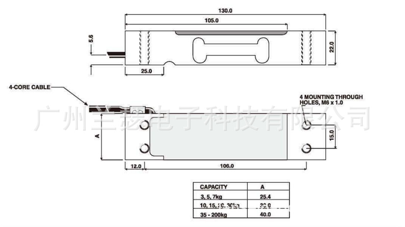美国Tedea-huntleigh现货1022-7kg,1022-10kg特迪亚称重传感器-阿里巴巴