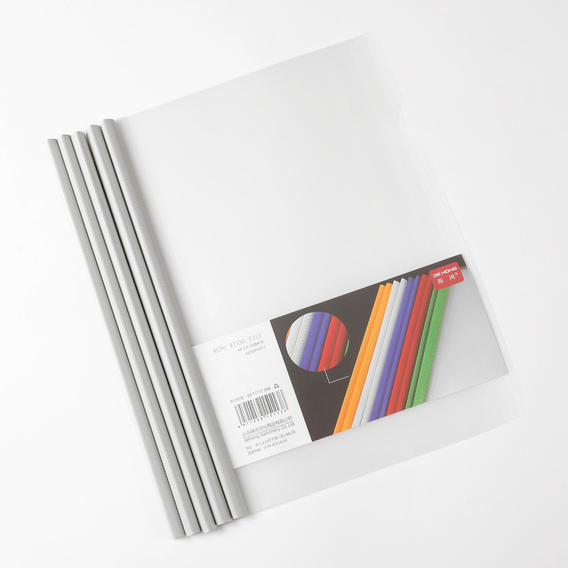 Supply A4 Slide Grip Report Cover Drop-Shaped Folder Student ...