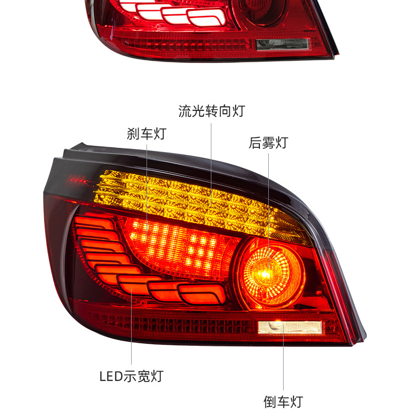 适用奔驰C级W204尾灯07-14款LED尾灯倒车灯刹车灯转向灯行车灯-阿里巴巴