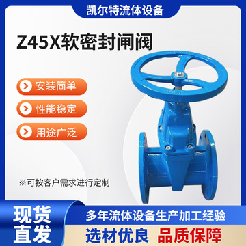 法兰软密封暗杆闸阀球墨铸铁弹性暗杆闸阀密封Z45X-16软密封闸阀-阿里巴巴