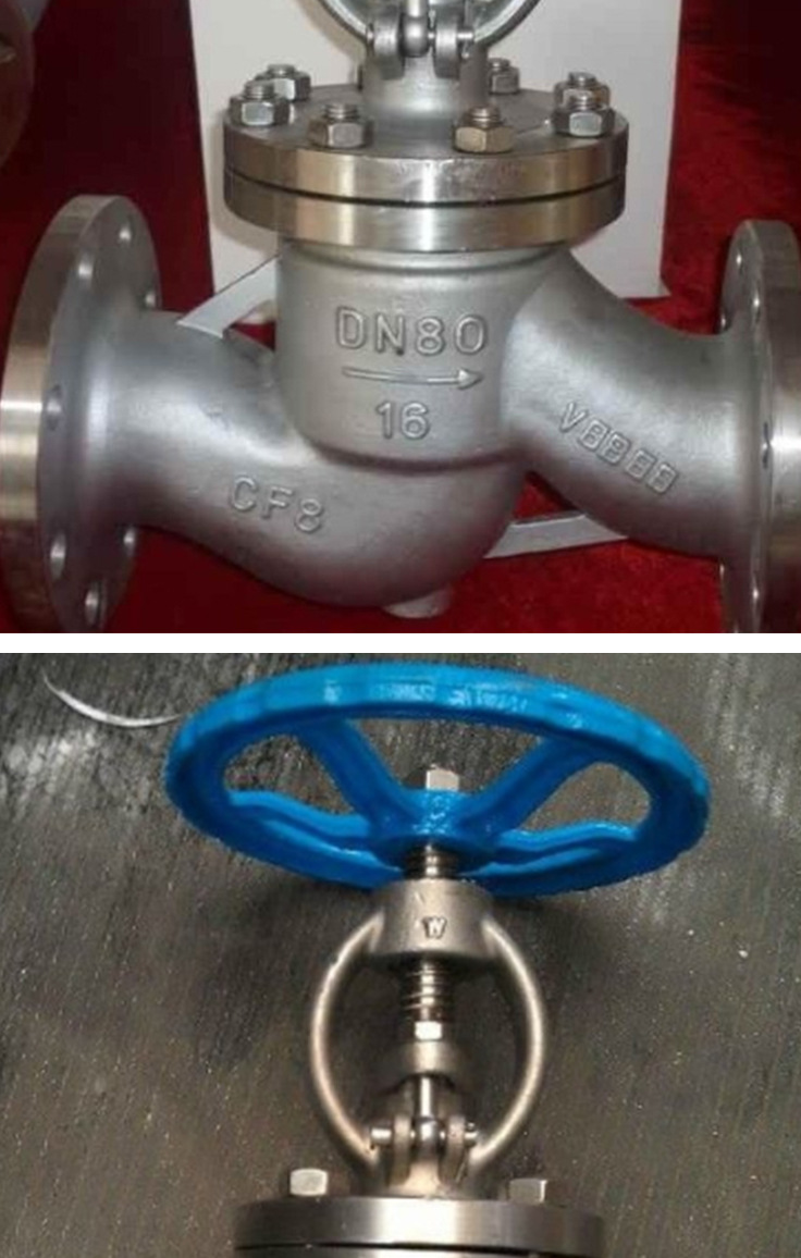 上海阀门沪工良工304/316L耐腐蚀不锈钢截止阀J41W-16 DN50 DN80-阿里巴巴