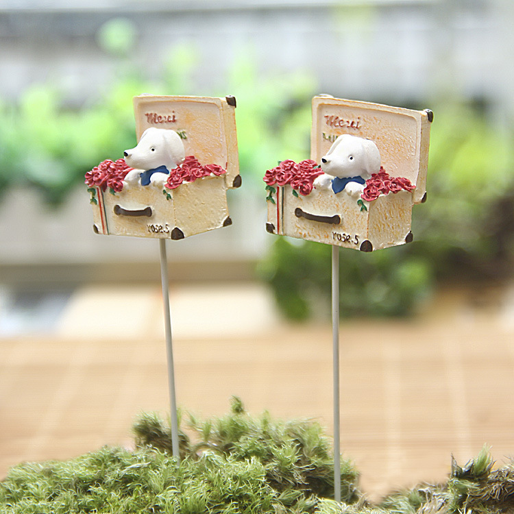 Small fresh Korean creative rose box puppy moss fleshy flower plug-in ...