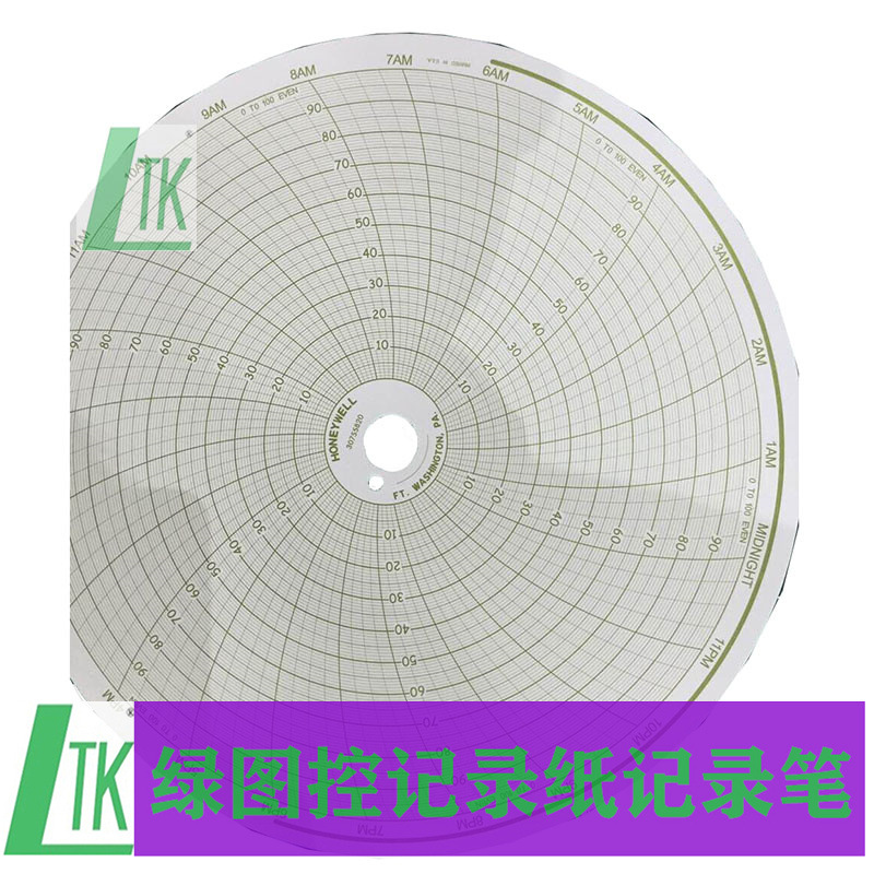 HONEYWELL温度圆图记录纸霍尼韦尔DR4200记录纸24001660-103-阿里巴巴