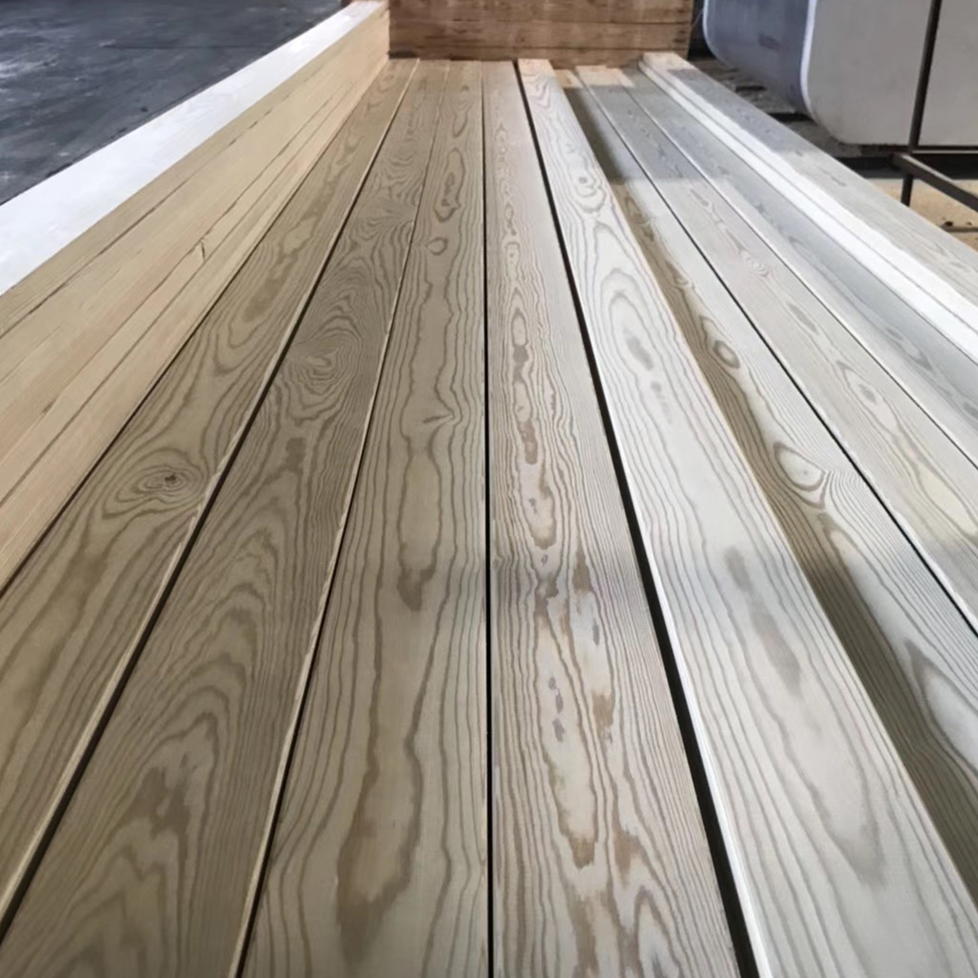 knotless pine wood outdoor anticorrosive wood board terrace solid wood ...