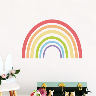 Funlife彩虹天堂儿童房背景装饰墙贴 幼稚园走廊卡通贴画 JY012-阿里巴巴