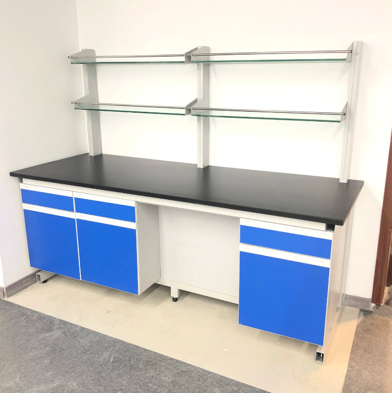 实验室边台中央台钢玻试剂架铝合金药品化验室铝玻试管架实验台架-阿里巴巴