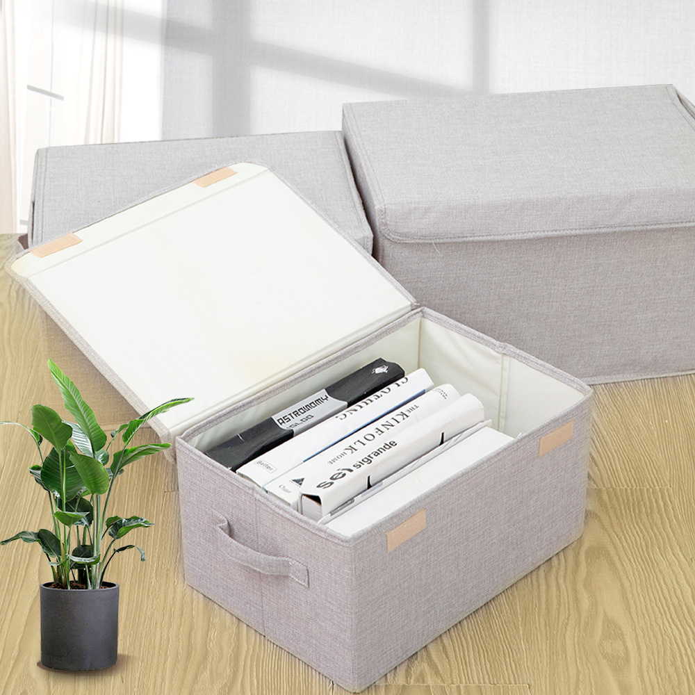 简约收纳箱布艺可折叠收纳盒收纳筐桌面杂物整理箱宿舍储物盒子-阿里巴巴