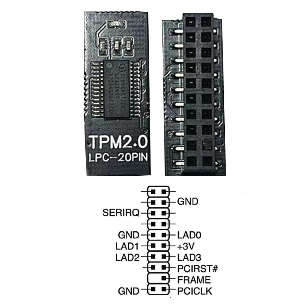 LPC 20pin tpm 2.0远程卡加密安全模块-阿里巴巴